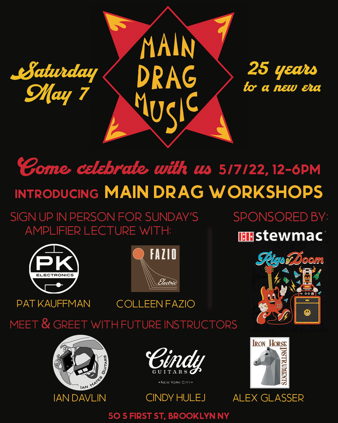 CELEBRATING 25 YEARS OF MAIN DRAG MUSIC