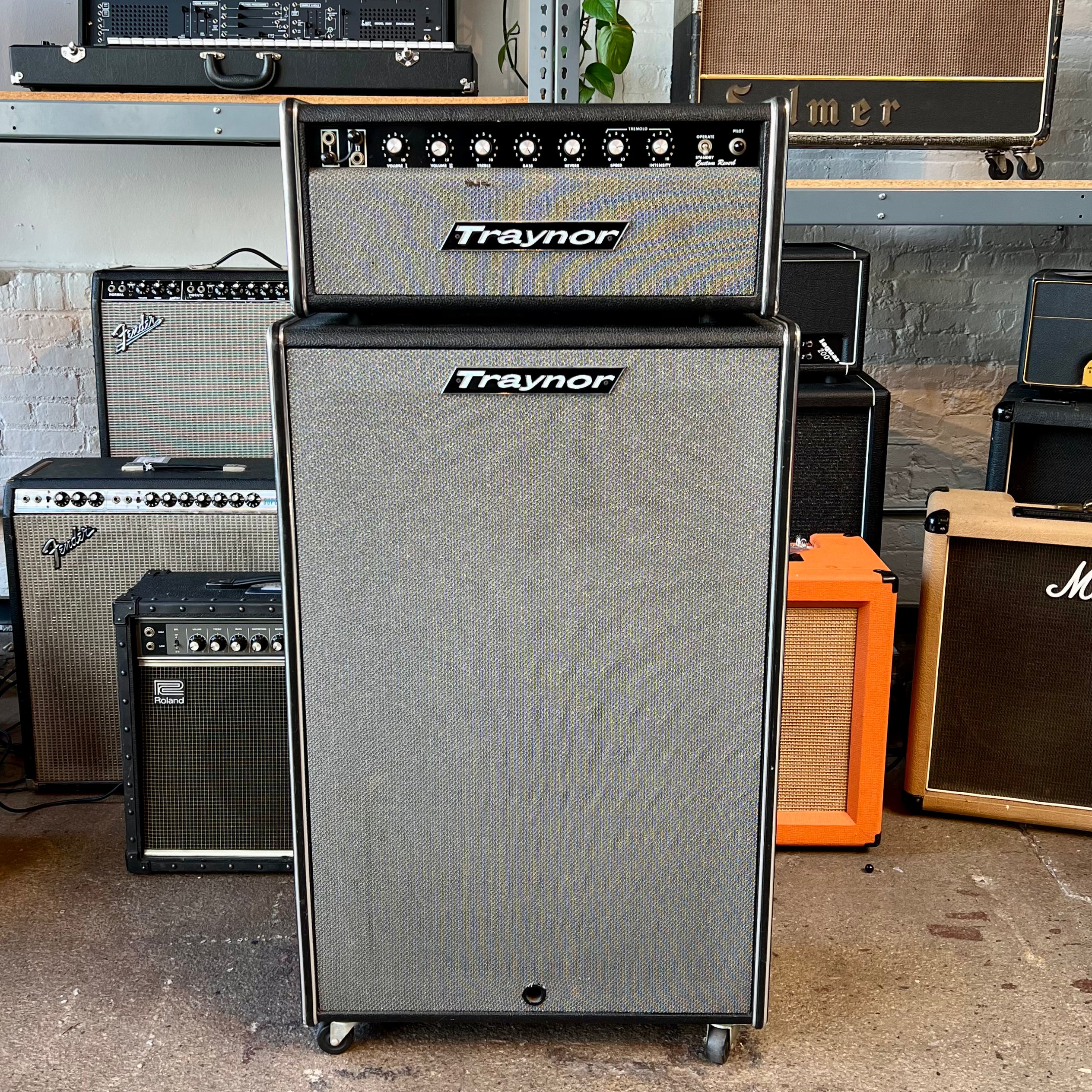 1970's Traynor YSR-1 with original matching 2x15 YT15-E Cab