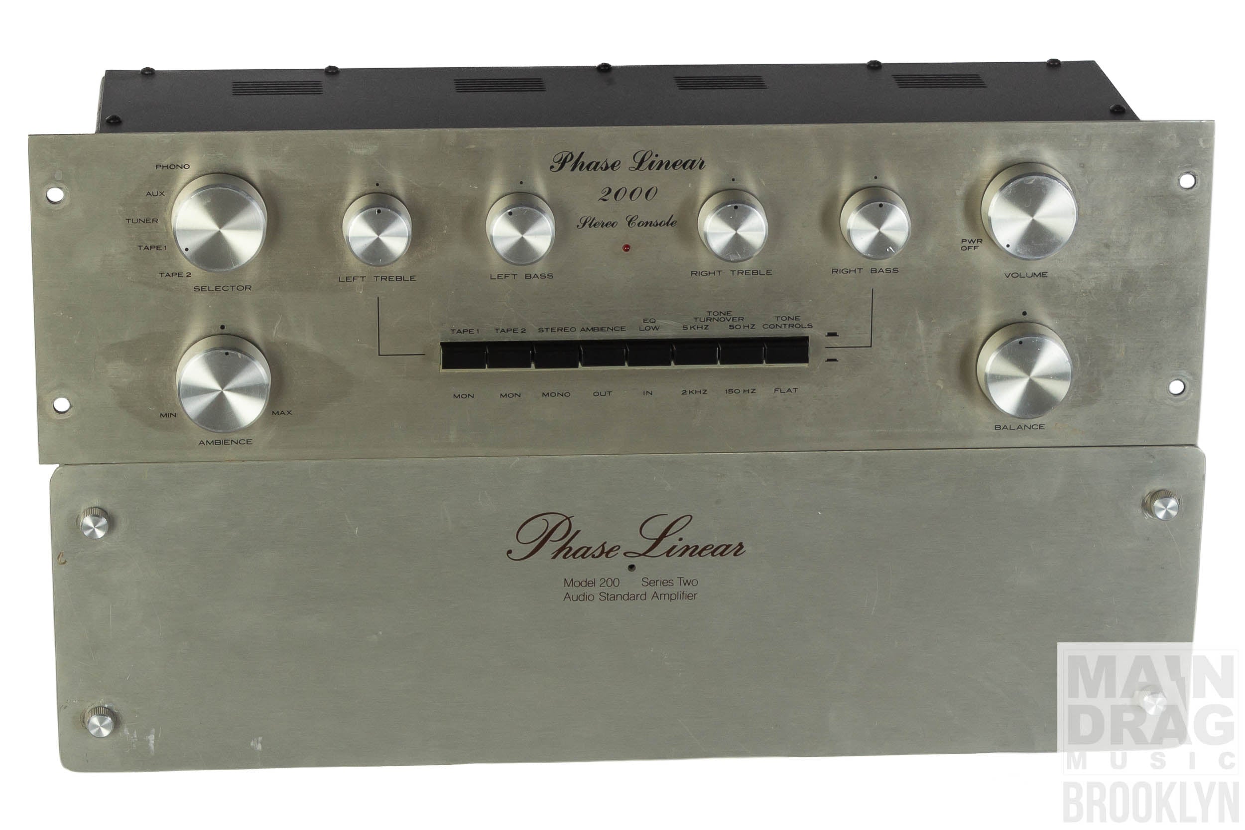 1970's Phase Linear 2000 Stereo with Model 200 Series Two Amplifier